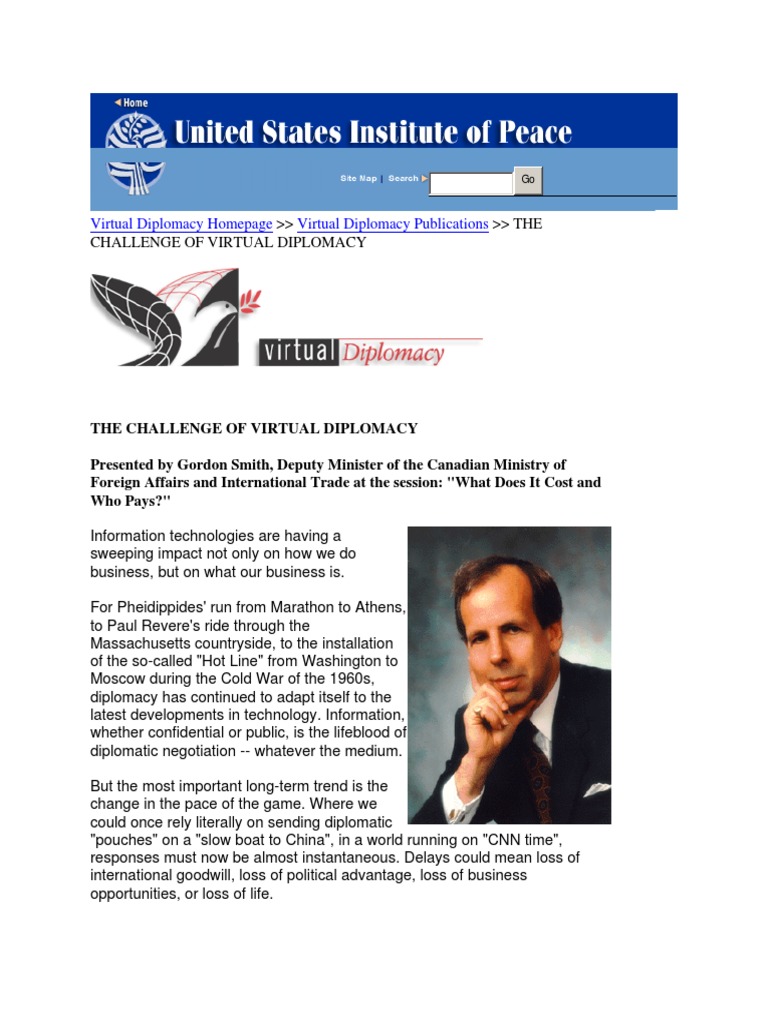 Virtual Diplomacy Homepage Virtual Diplomacy Publications | PDF ...