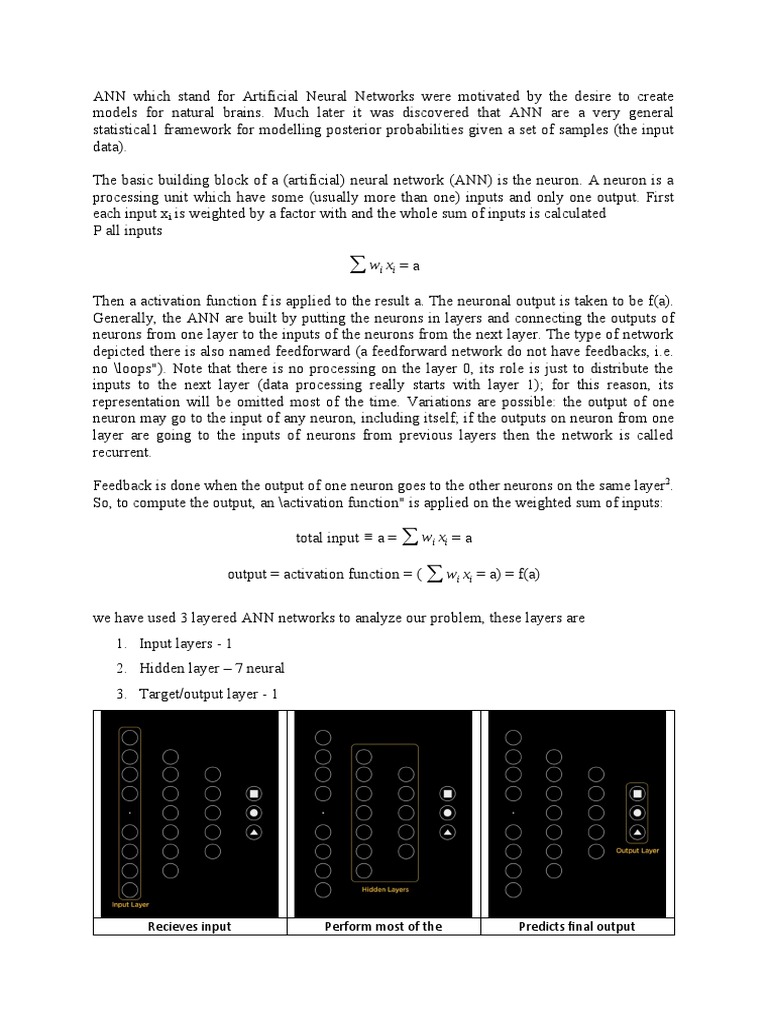 ANN Data Report | PDF | Artificial Neural Network | Cognitive Neuroscience