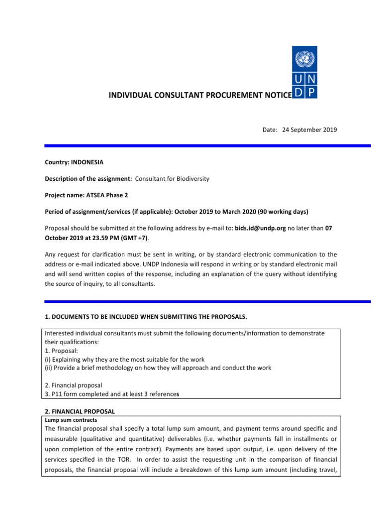 Biodiversity Consultant Procurement Notice | PDF | Justice | Crime ...