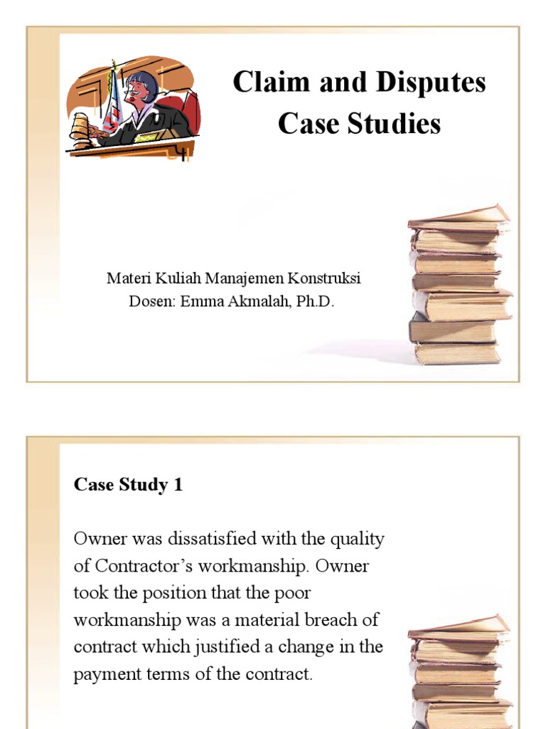 Case Studies Pdf Breach Of Contract General Contractor