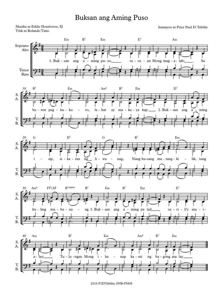Buksan Ang Aming Puso | PDF