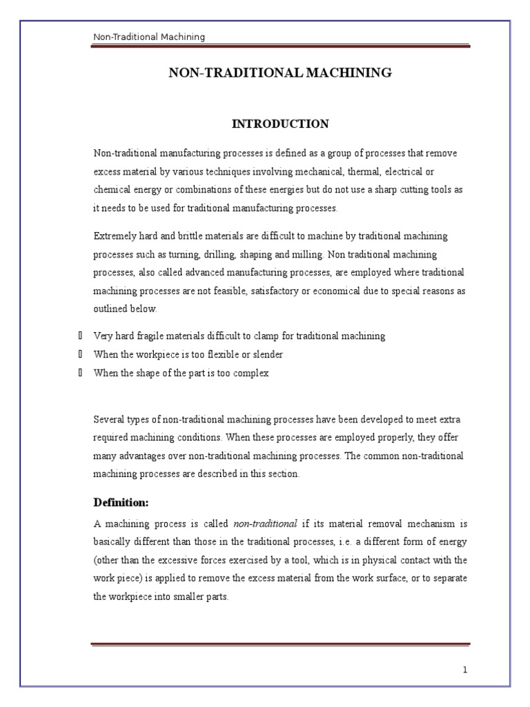 Advanced Manufacturing Technique | PDF | Machining | Metals