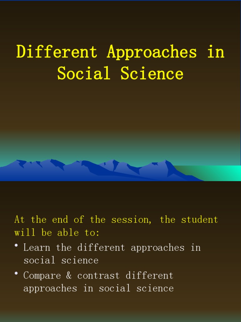 Approaches in Social Science | PDF | Social Science | Philosophical ...
