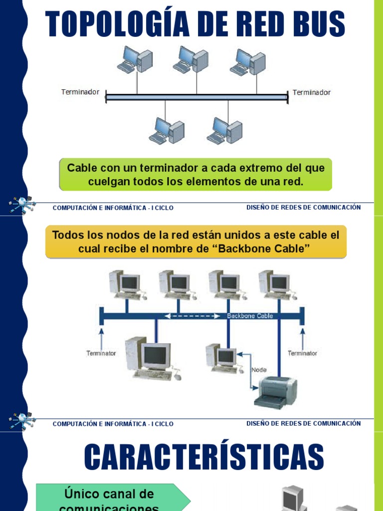 Topología de Red Bus | PDF