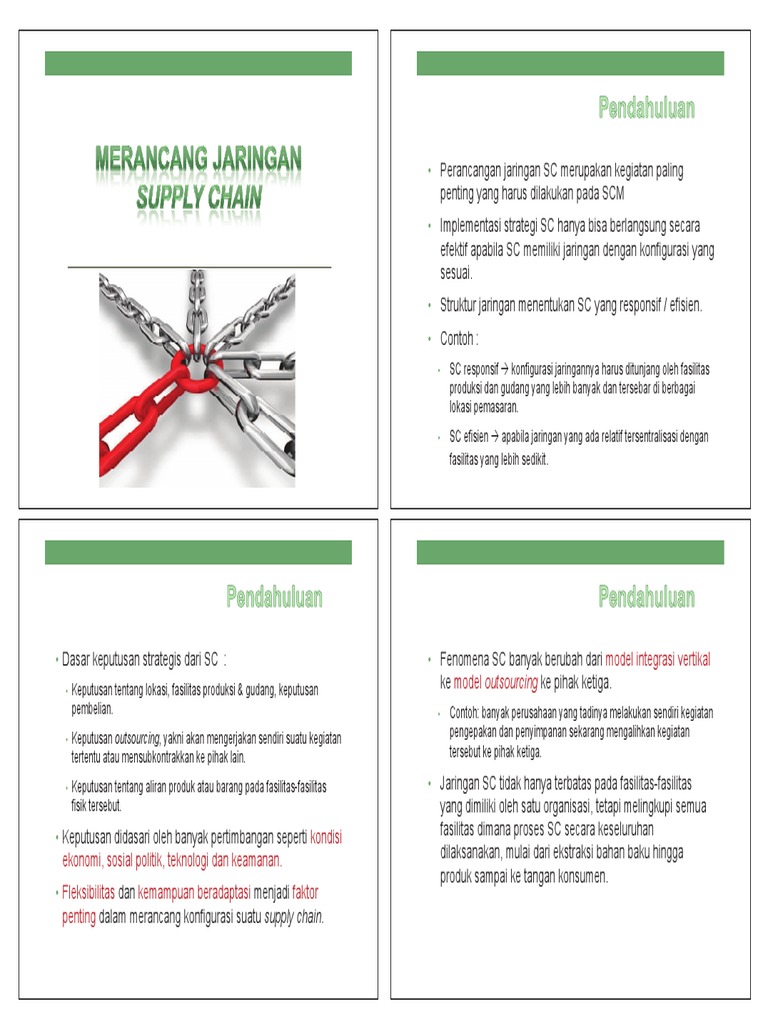 Rancangan Jaringan SCM | PDF