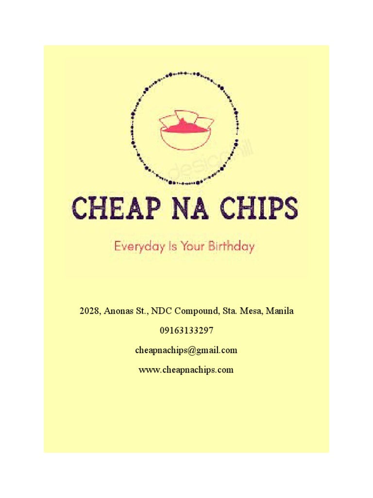 Cheap Na Chips | PDF | Potato Chip | Foods