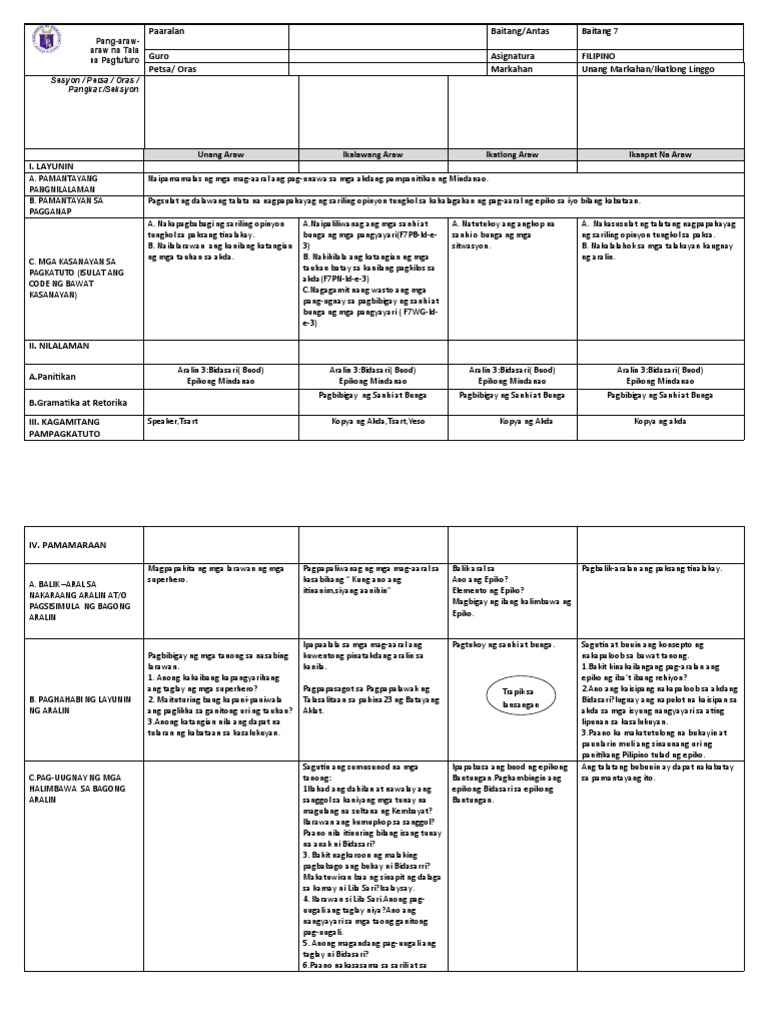 1st Aralin 3 Bidasari | PDF