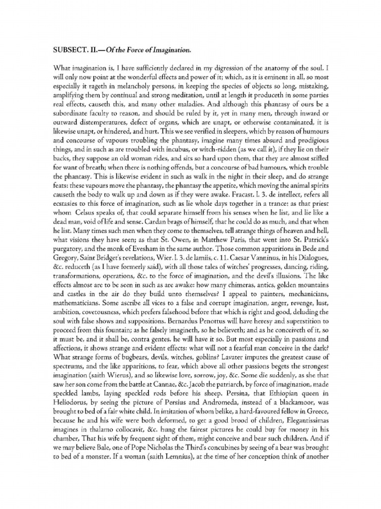 BURTON - of The Force of Imagination | PDF