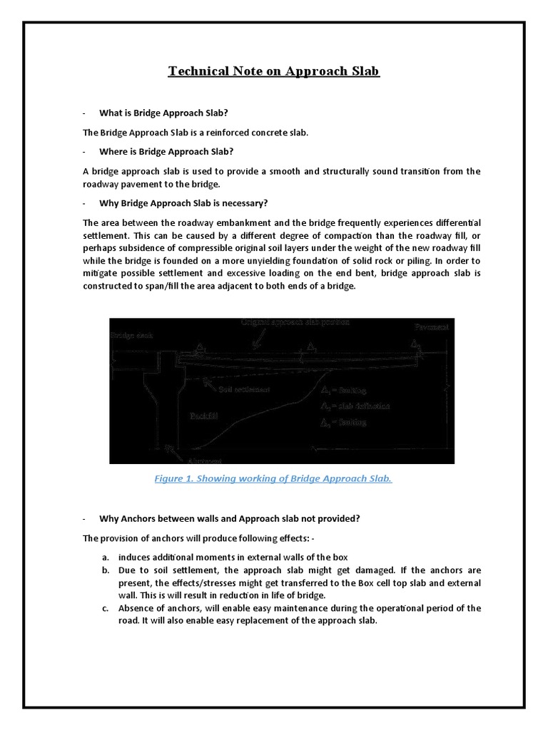 Understanding Bridge Approach Slabs | PDF