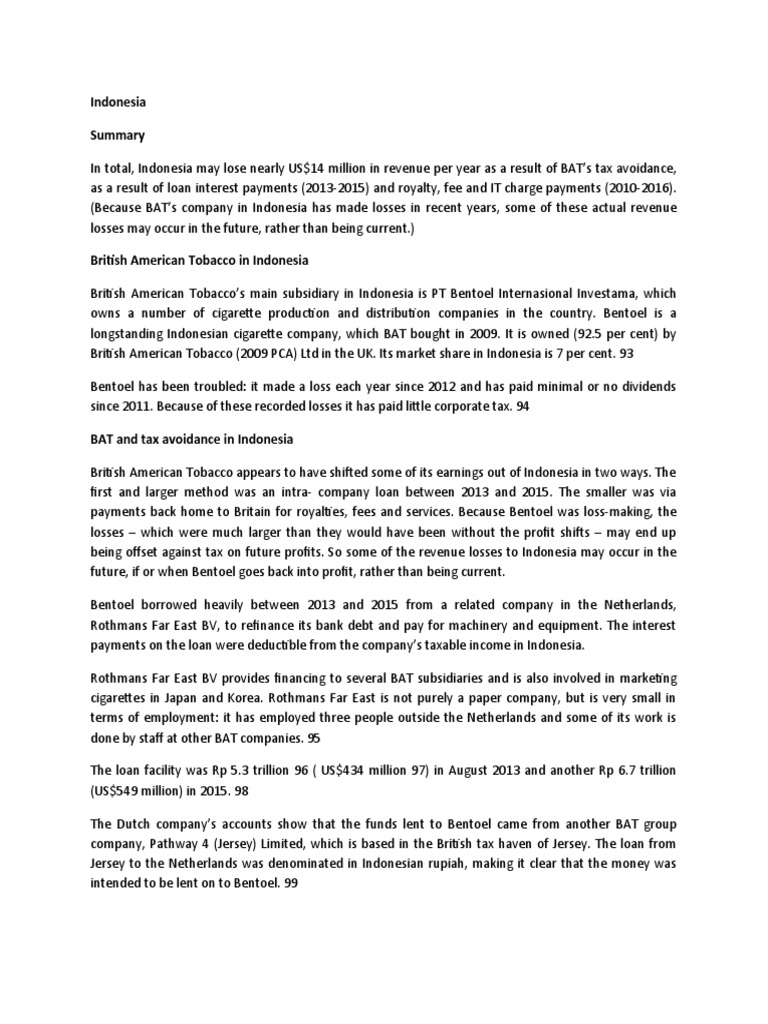 Kasus BAT Bentoel | PDF | Interest | Indonesian Rupiah