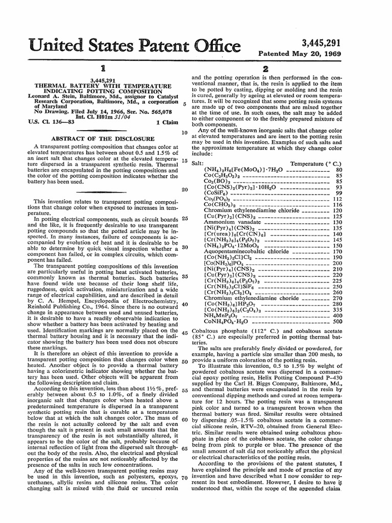 United States Patent Office: Patented May 20, 1969 | PDF | Chemical ...