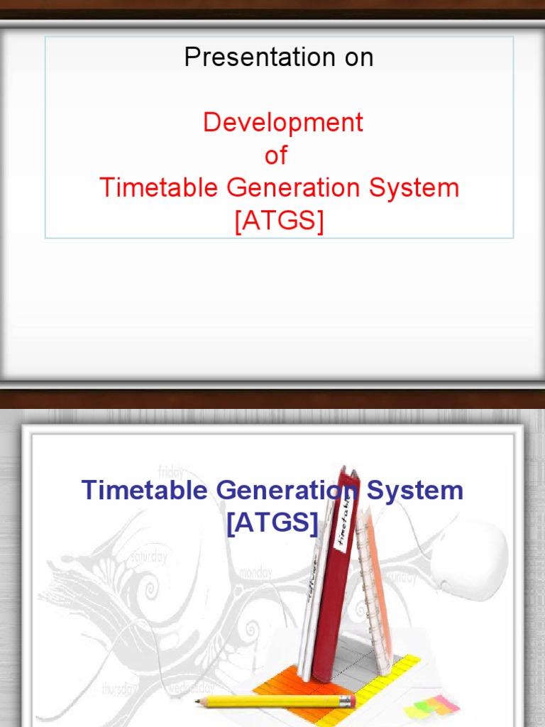 Dokumen Tips Ppt On Automatic Timetable Generator Pdf Computer Programming Computer Data