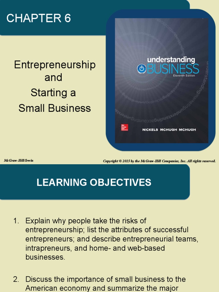 Entrepreneurship and Starting A Small Business: Mcgraw-Hill/Irwin | PDF ...