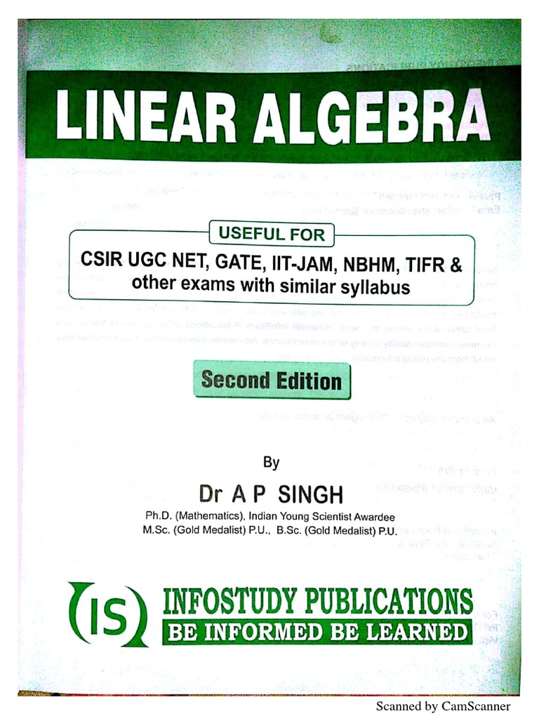 Apsingh Linear Algebra PDF | PDF | Teaching Mathematics