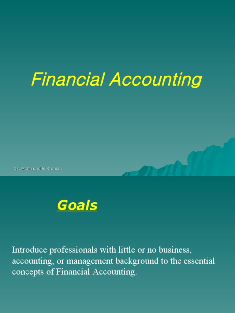 1 - Introduction To Financial Accounting | PDF | Debits And Credits ...