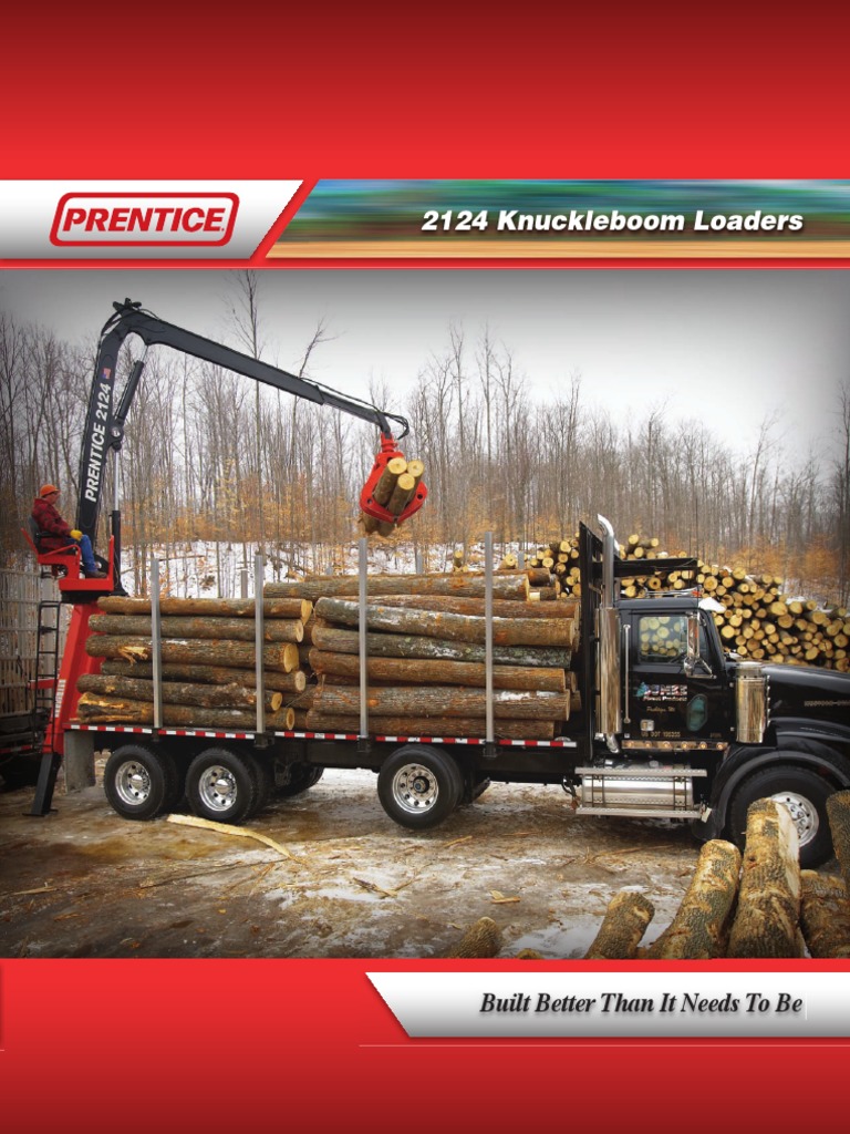 Prentice 2124 Knuckleboom Loader Specs | PDF | Truck | Machines