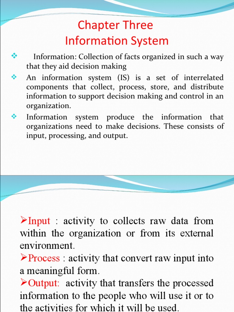 Management Information System | PDF | Information System | Input/Output