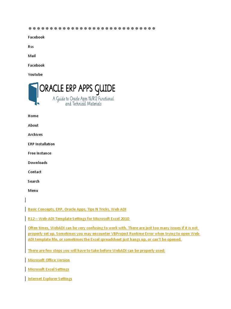 WEB ADI Setup Document For Window 10 | Download Free PDF | Internet ...