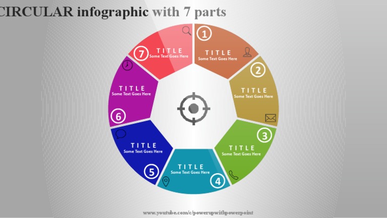 1.create CIRCULAR Infographic With 7 Parts | PDF