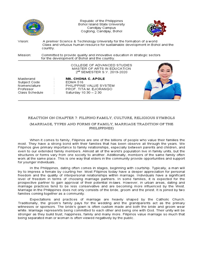 Filipino Family and Marriage Traditions | PDF | Marriage | Family
