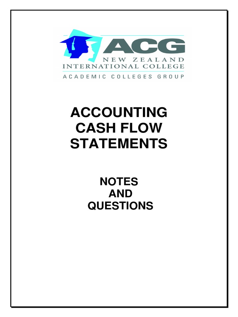 Cash Flow Notes and Questions | PDF | Balance Sheet | Expense