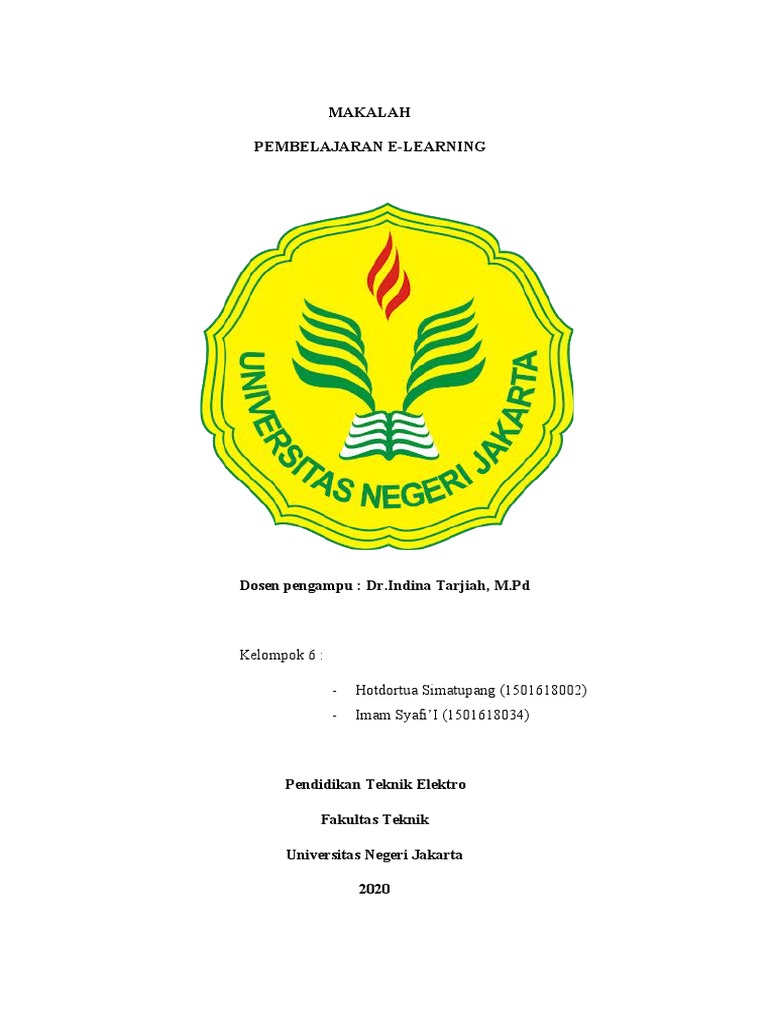 Makalah E-Learning | PDF