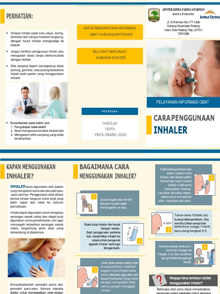 Leaflet Cara Penggunaan Inhaler Fadhila | PDF