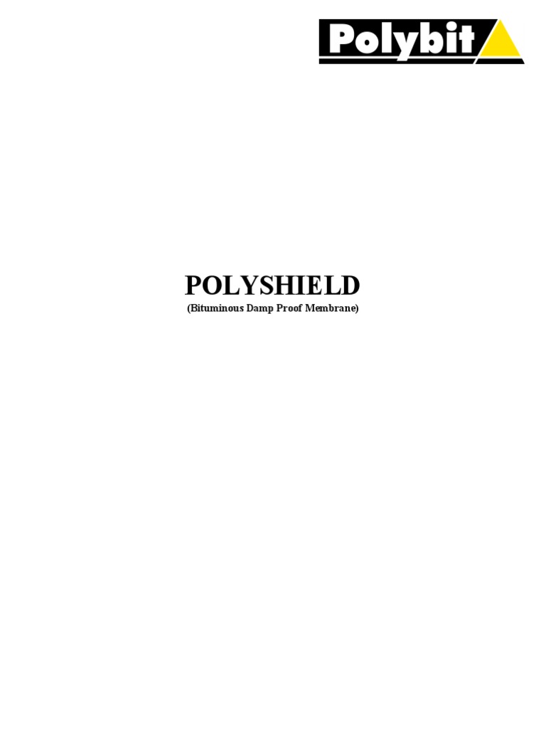 Polyshield: (Bituminous Damp Proof Membrane) | PDF | Waste Management ...