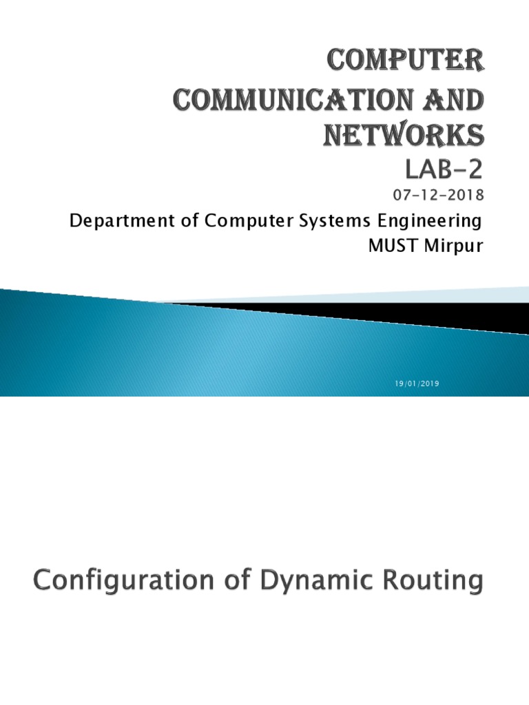 RIPv1 Slides PDF | PDF | Routing | Network Protocols