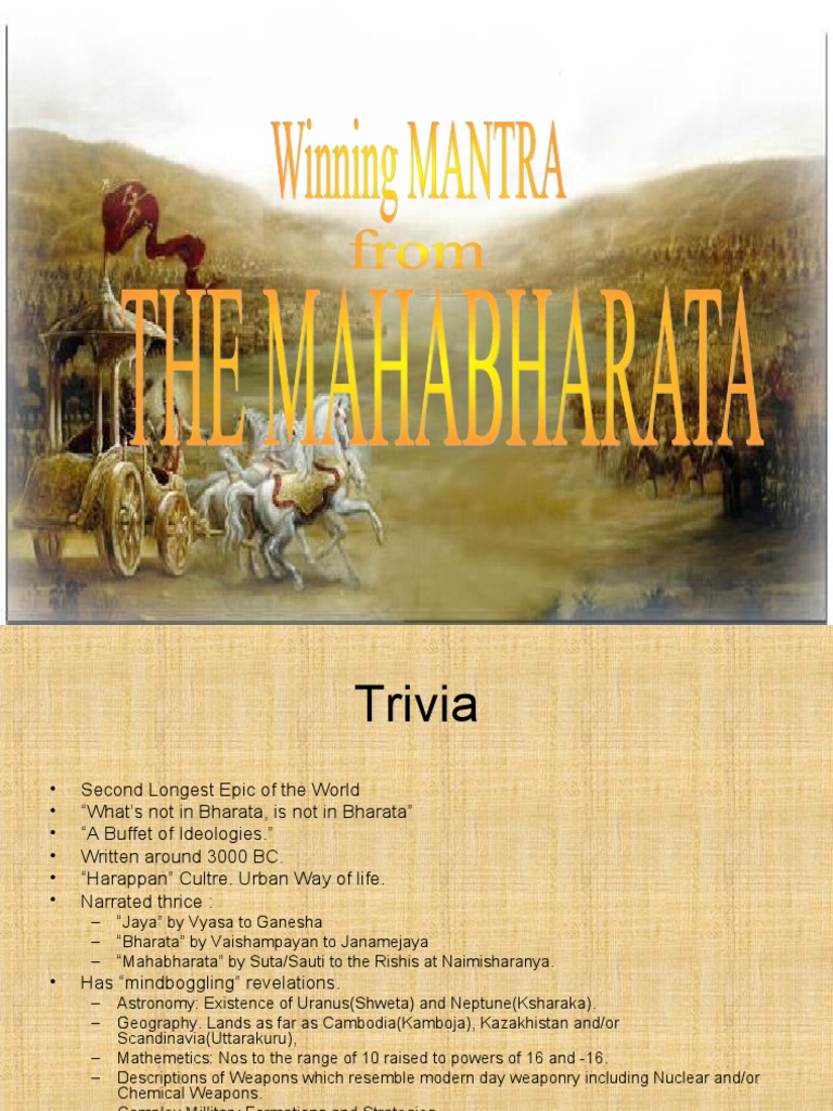 Learning from mahabharat | Vaishnava Texts | Mahabharata