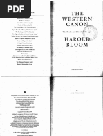 The Western Canon - Harold Bloom | PDF