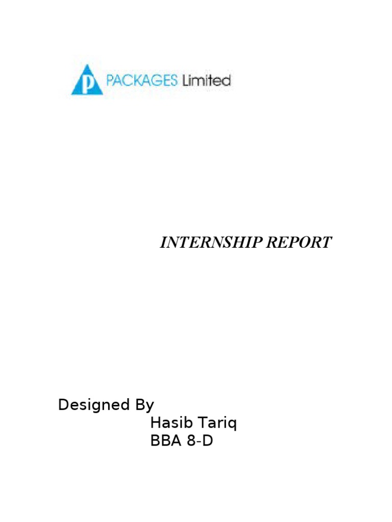 Internship Report 1 | PDF | Paperboard | Packaging And Labeling