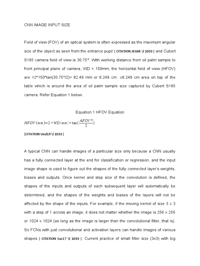 CNN Image Input Size v2 | PDF
