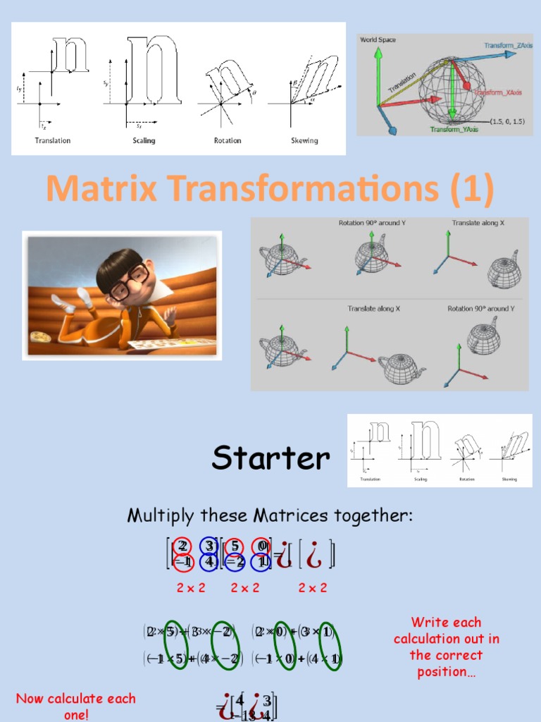 6) Matrix Transformations | Download Free PDF | Matrix (Mathematics ...
