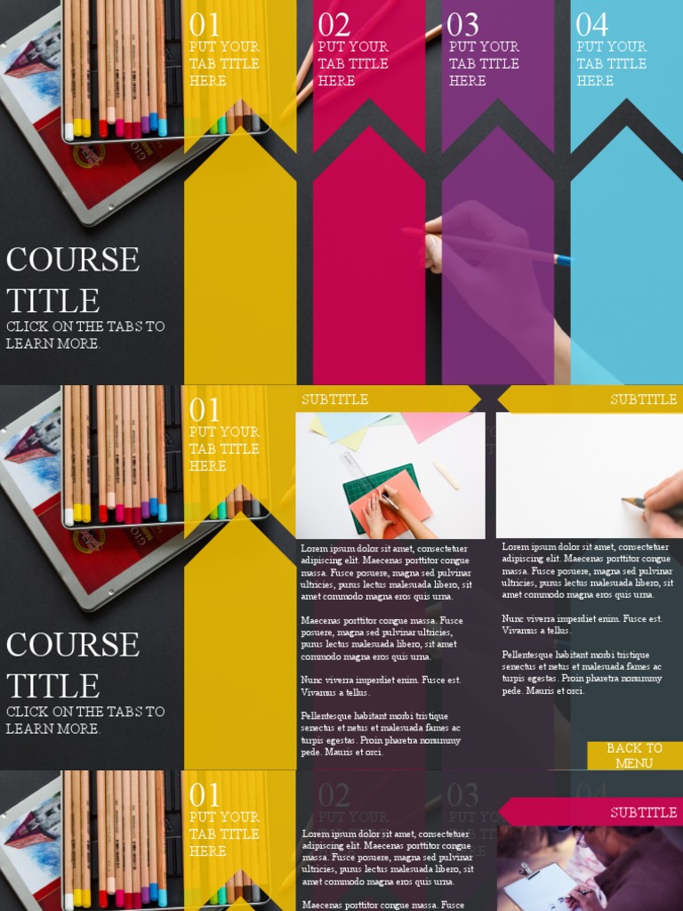 Colorful Tabs | PDF