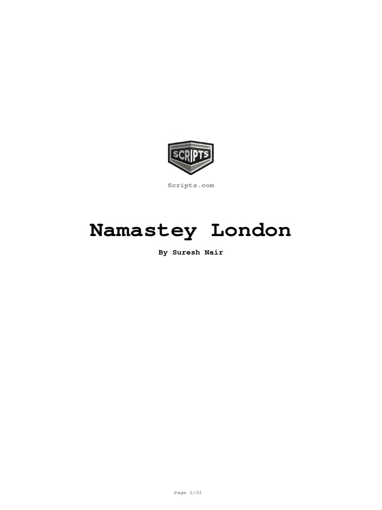 Namaste London | PDF