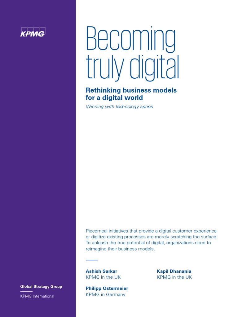 Becoming Truly Digital Report | PDF | Internet Of Things | Business Model