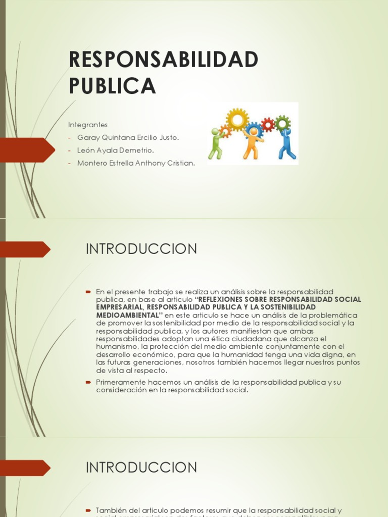 Responsabilidad Publica | PDF | Responsabilidad social corporativa ...