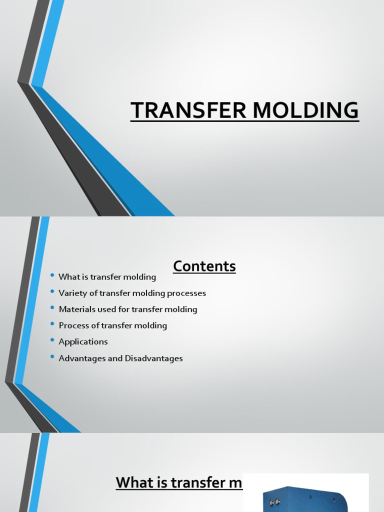 Transfermoulding 180721115139 | PDF | Process Engineering | Plastic