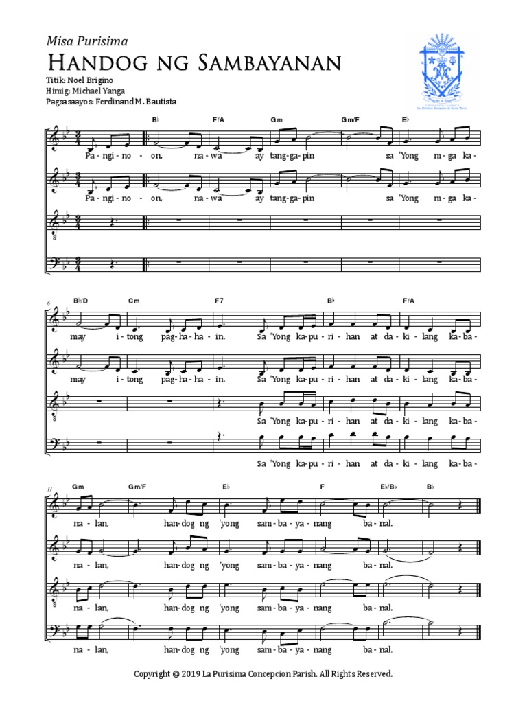Handog NG Sambayanan SATB | PDF