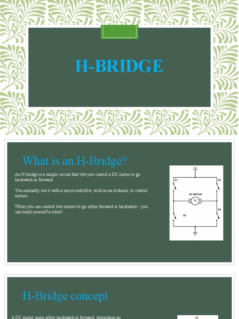 H-Bridge PP | PDF | Bipolar Junction Transistor | Transistor