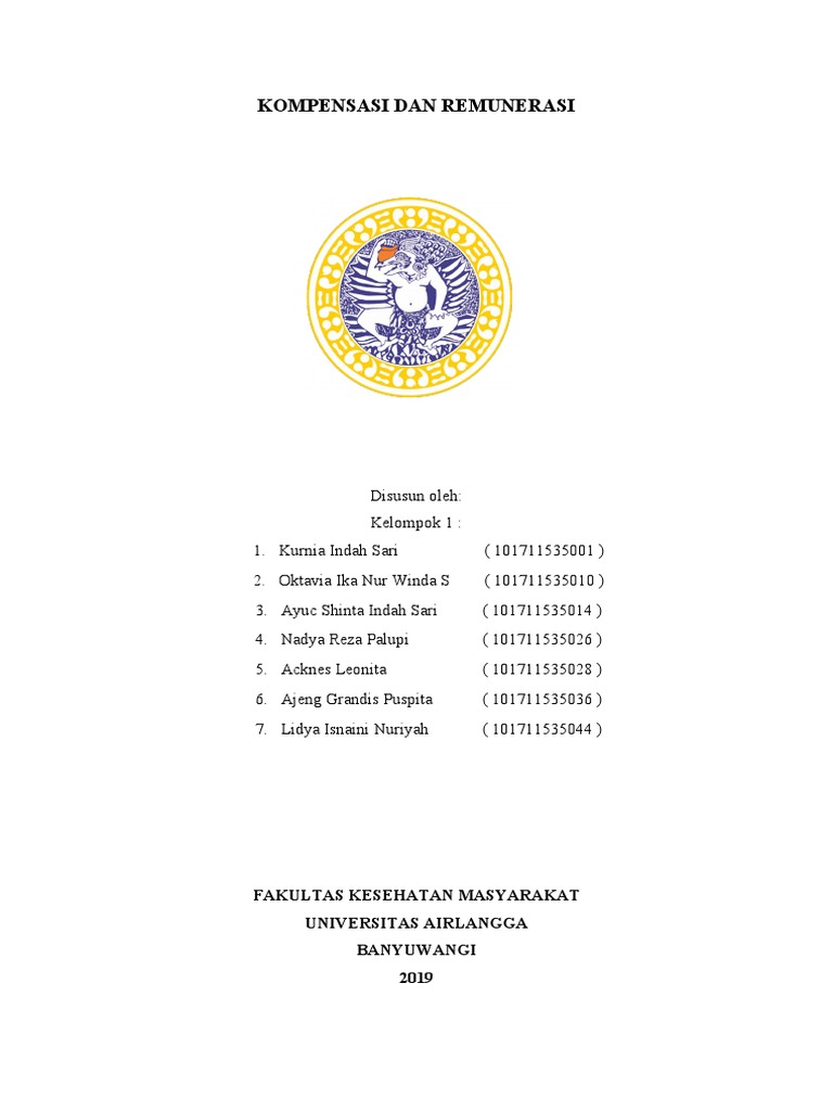 2019 MSDM BWX Semester 4 Kel.1 Tugas 7 Kompensasi Dan Remunerasi | PDF