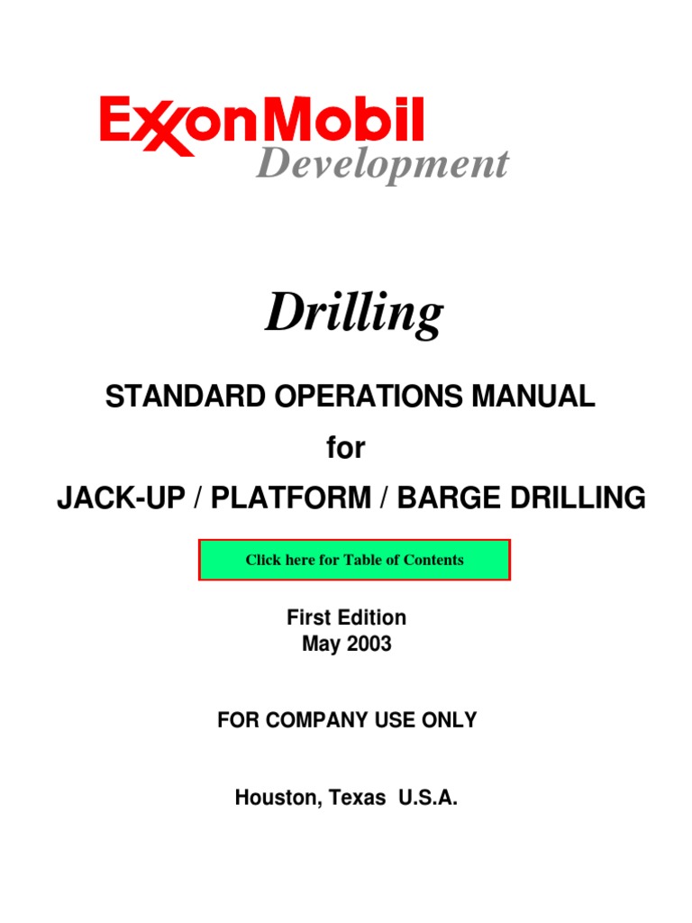 Exon Mobile Drilling Guide PDF | PDF | Drilling Rig | Casing (Borehole)
