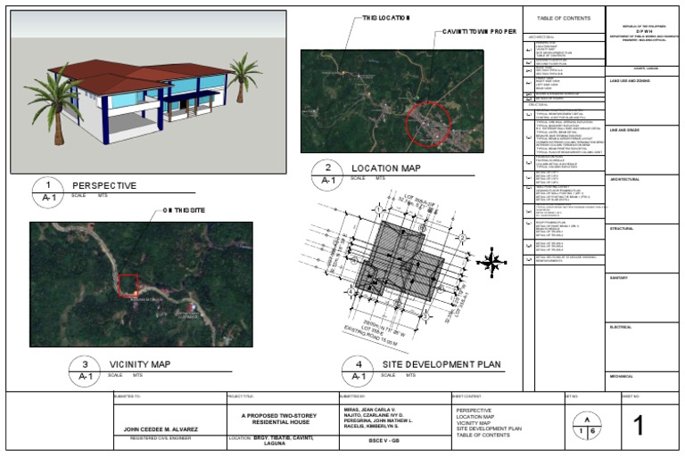 2 A-1 Location Map 1 A-1 Perspective | PDF | Wall | Building Technology
