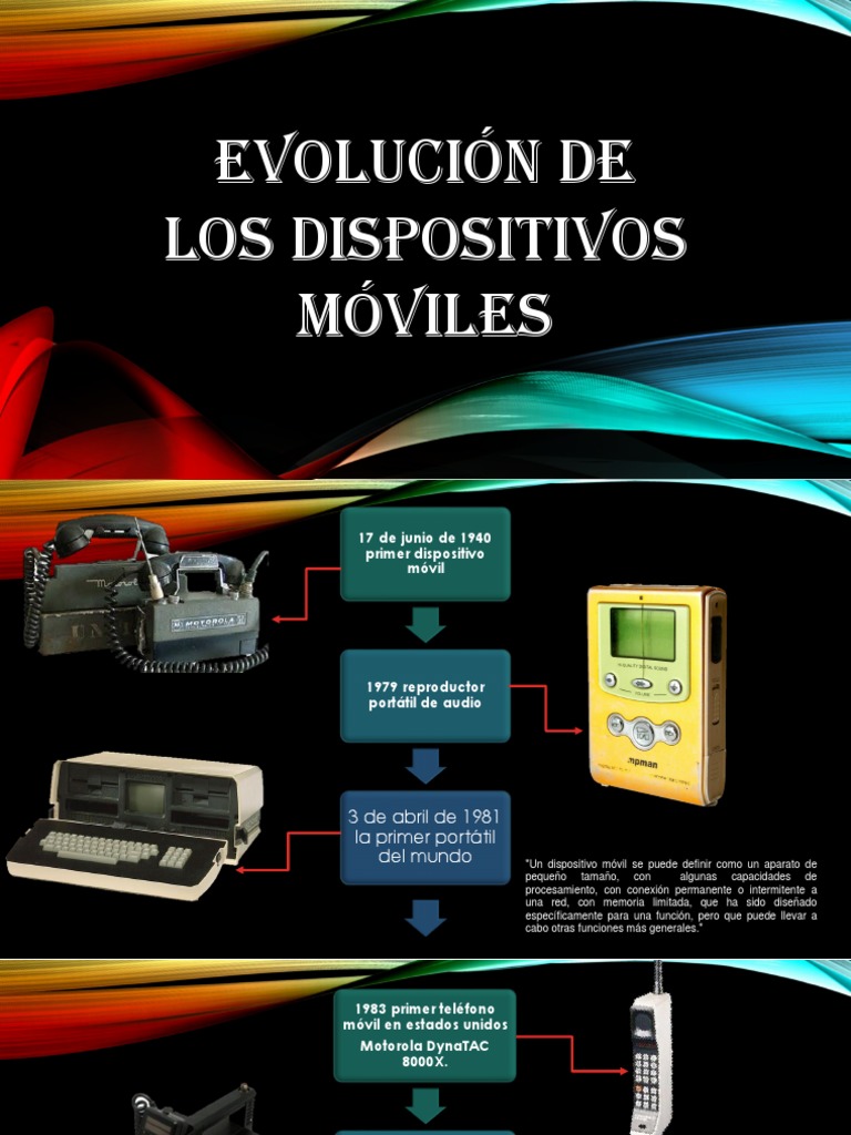 Linea Del Tiempo Evolucion de Dispositivos Moviles Angel Nicolas | PDF ...