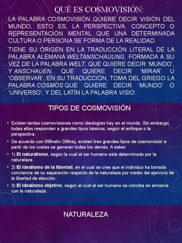 Qué es Cosmovisión | PDF