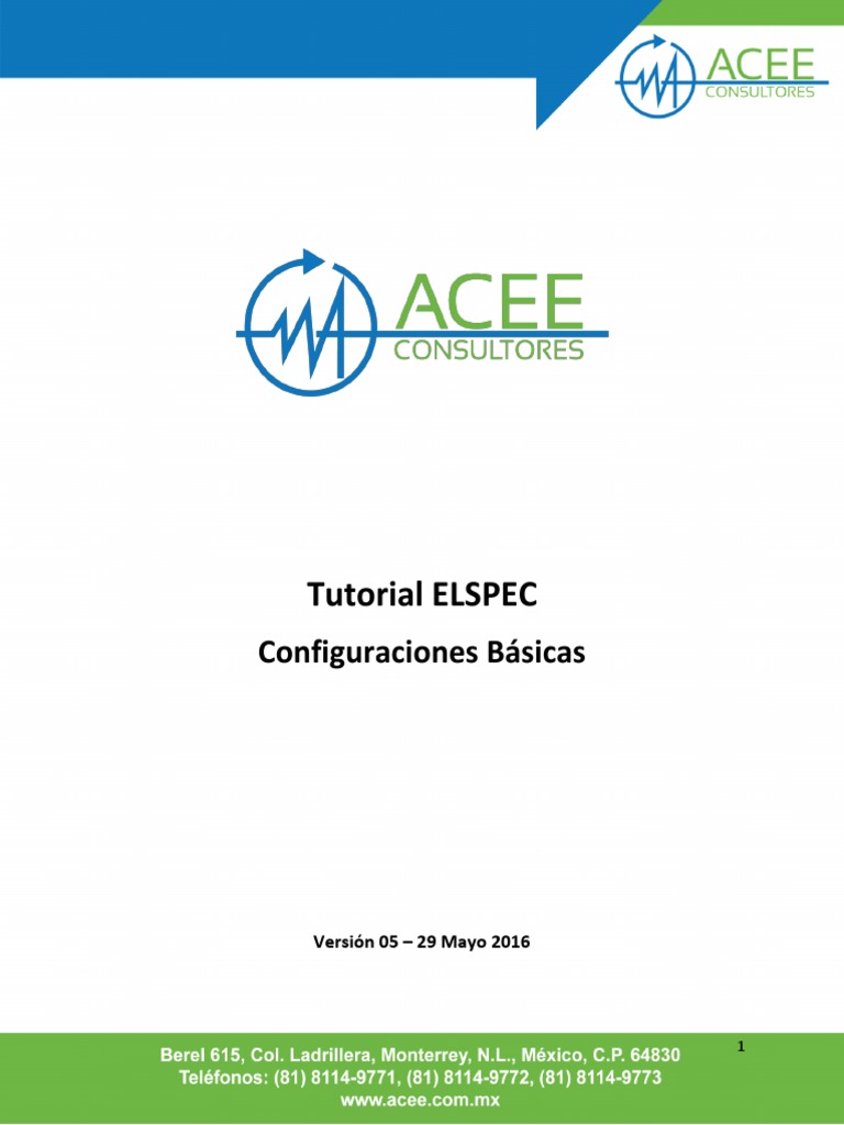 Tutorial Elspec - Configuraciones Básicas - R05 | PDF | Dirección IP ...