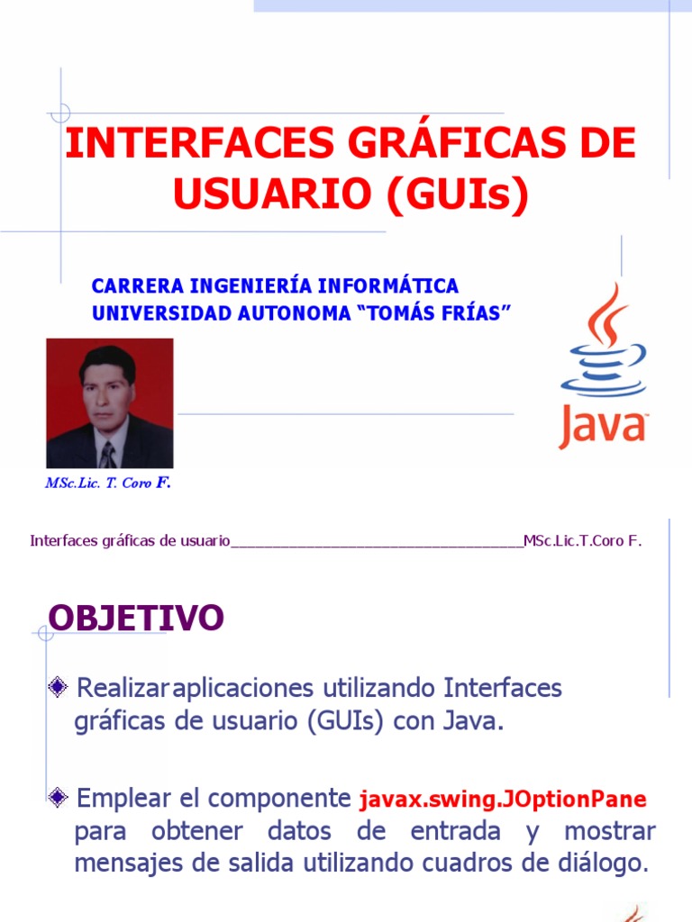 Aplicaciones Con GUIs | PDF | Java (lenguaje de programación) | Interfaces gráficas de usuario
