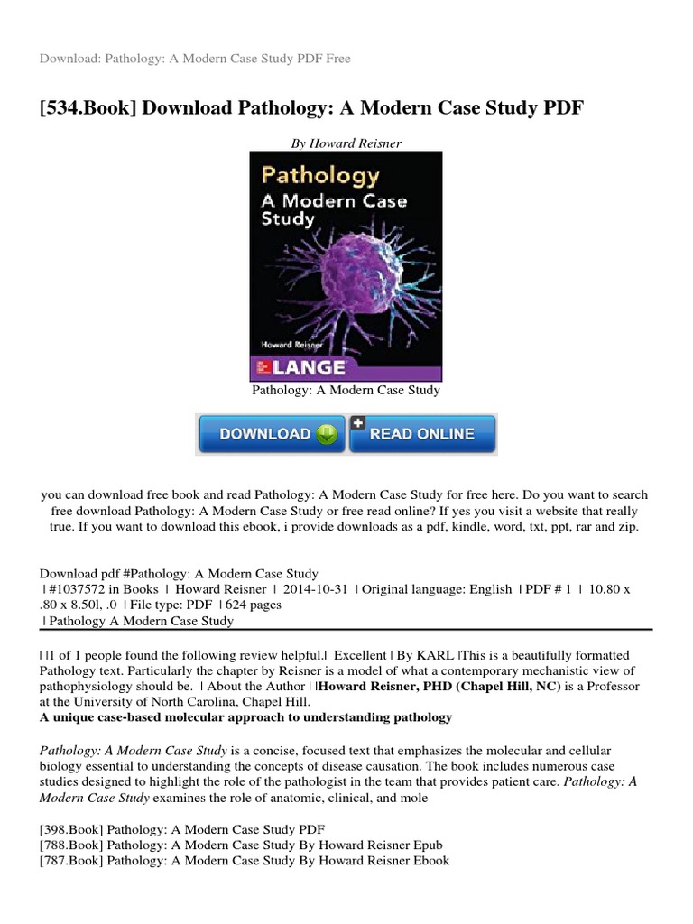 (534.book) Download Pathology: A Modern Case Study PDF: by Howard ...