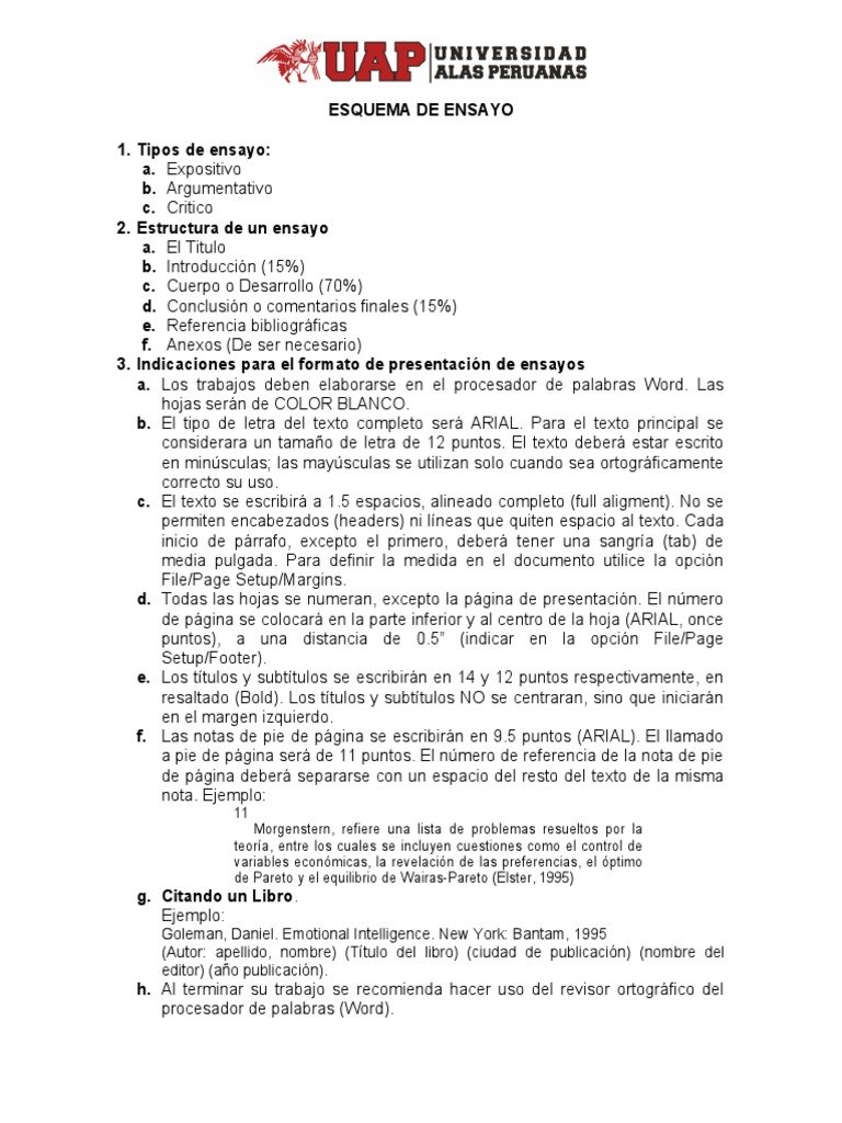 Esquema de Ensayo | PDF | Ensayos | Science